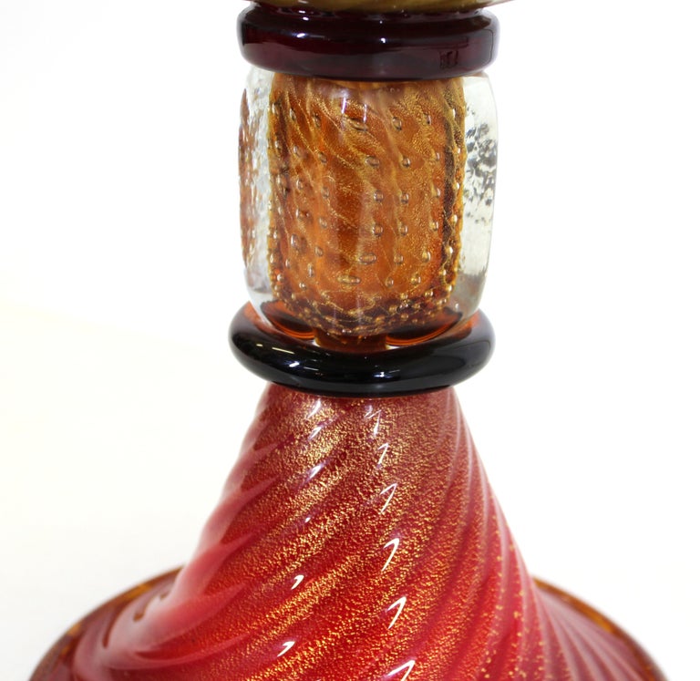 Gabbiani Postmodern Murano Glass Table Lamp at 1stDibs