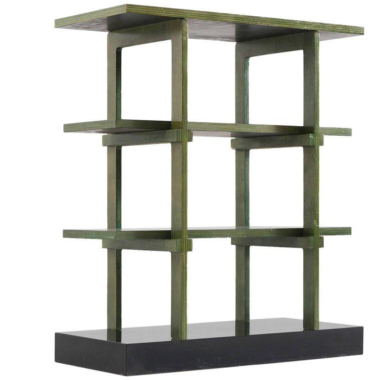 Gabetti and Isola Black and Green Bookcase For Sale at 1stDibs ...