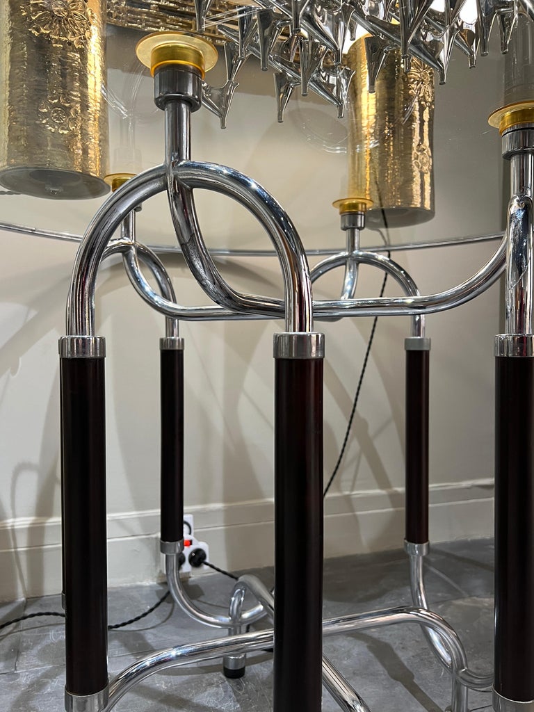 Gabetti and Isola Steel Dining Table Italy 1970 For Sale at 1stDibs