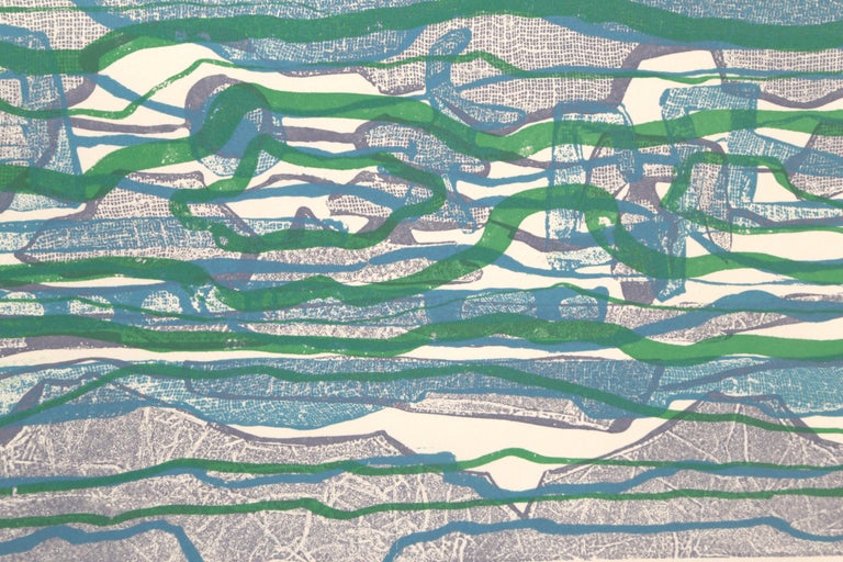 Gabor F. Peterdi - The Reef, Abstract Etching by Gabor Peterdi at 1stDibs