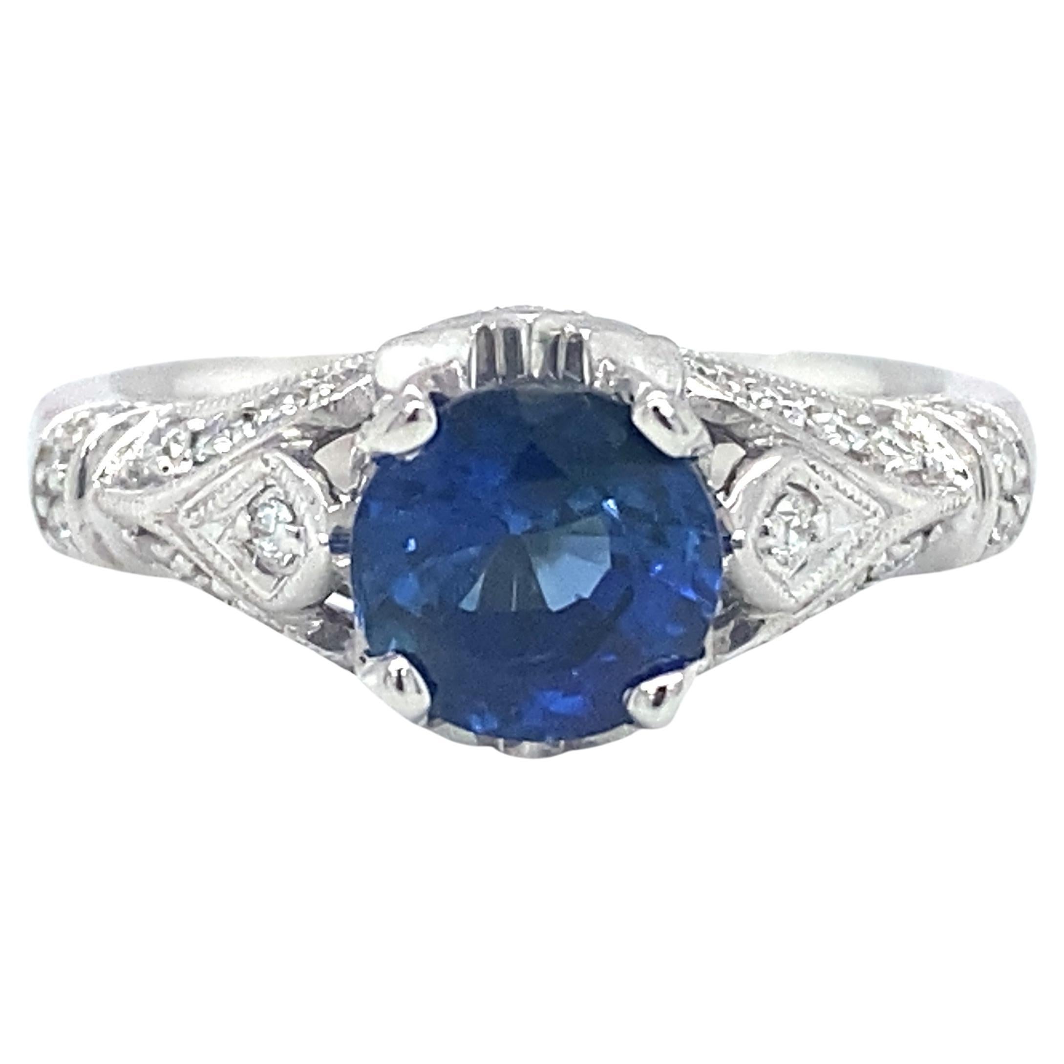 New Gabriel and Co. French Pave Diamond Anniversary Band Ring in 14K ...