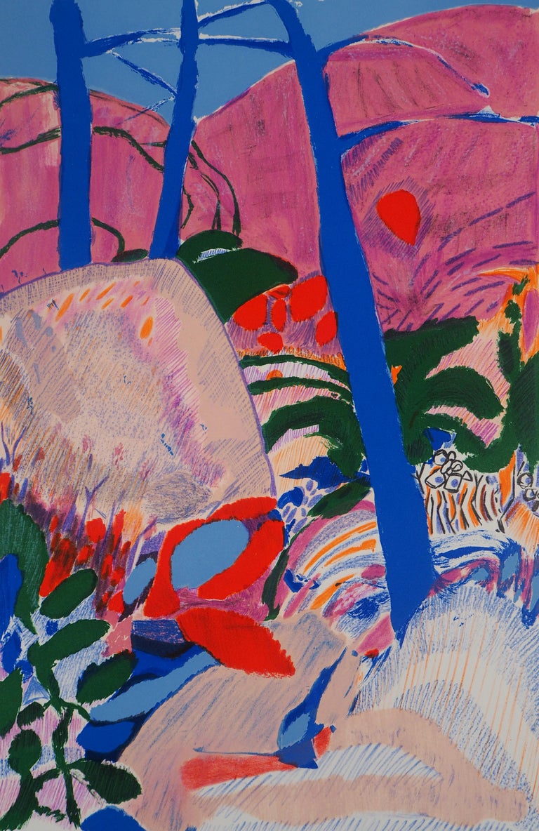 Gabriel Godard - The Forest - Original Lithograph, Handsigned at ...