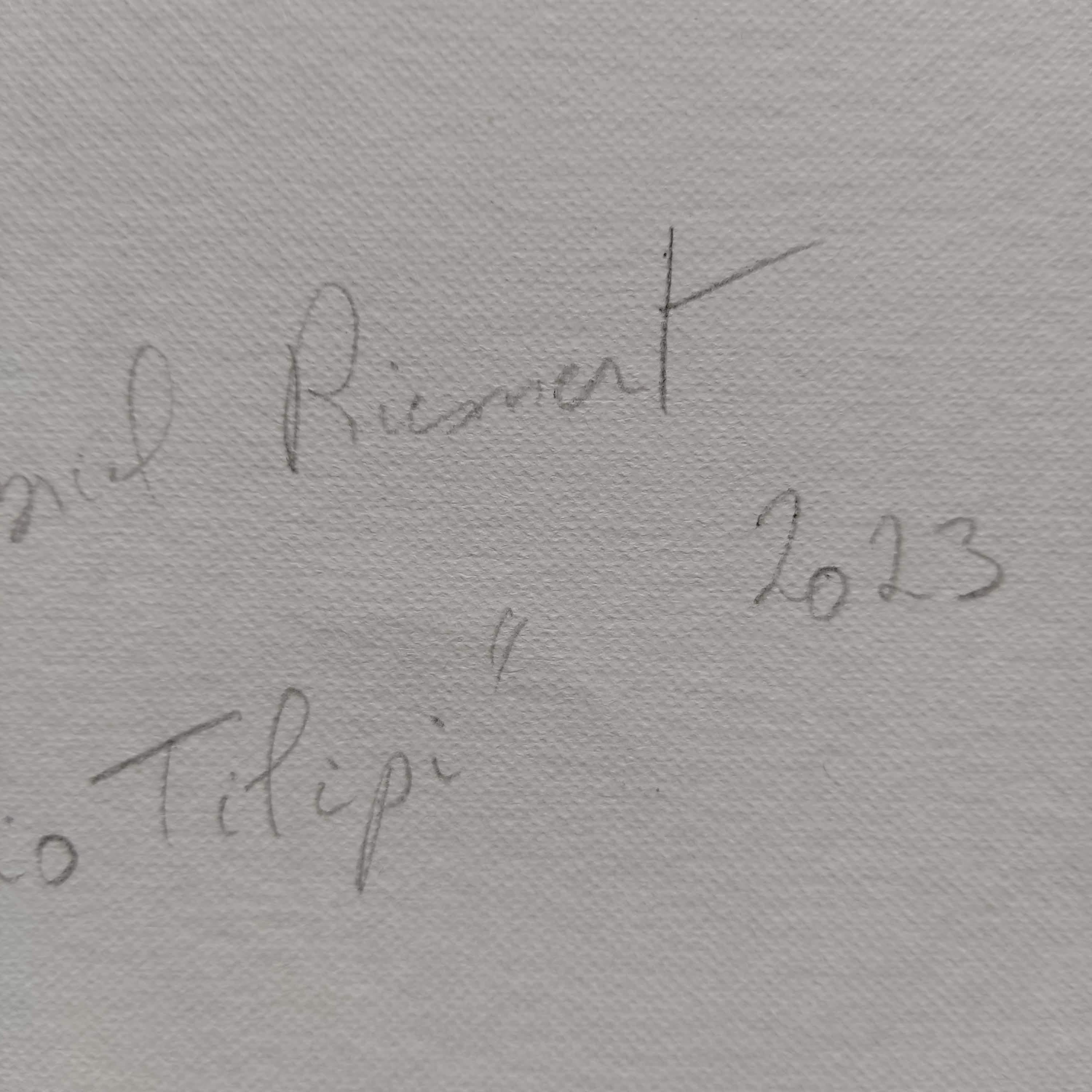 Gabriel Riesnert - Lirio Tilipi - Contemporary oil painting, Tree Leafs ...