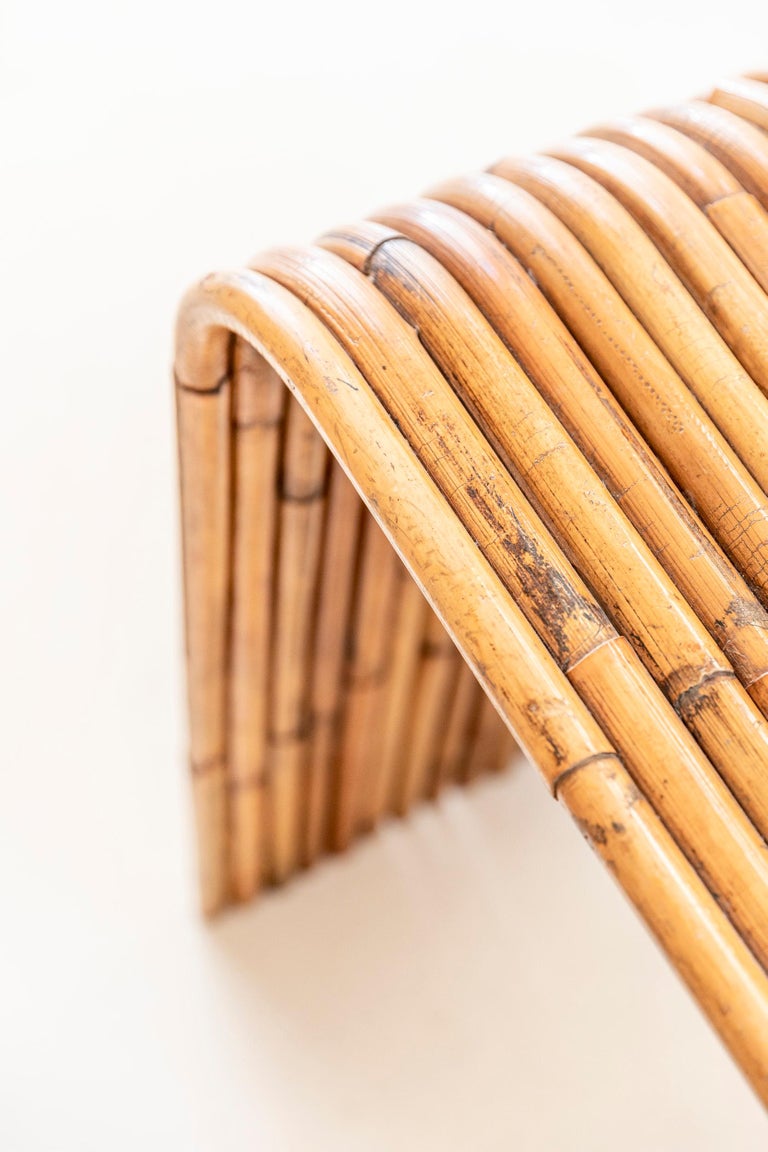 Gabriella Crespi Bamboo Console Table, Italy 1975, Certificated For ...