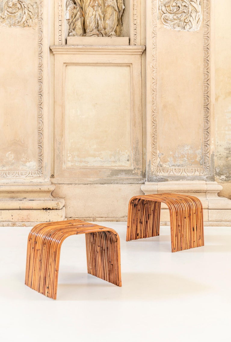 Gabriella Crespi Bamboo Console Table, Italy 1975, Certificated For ...