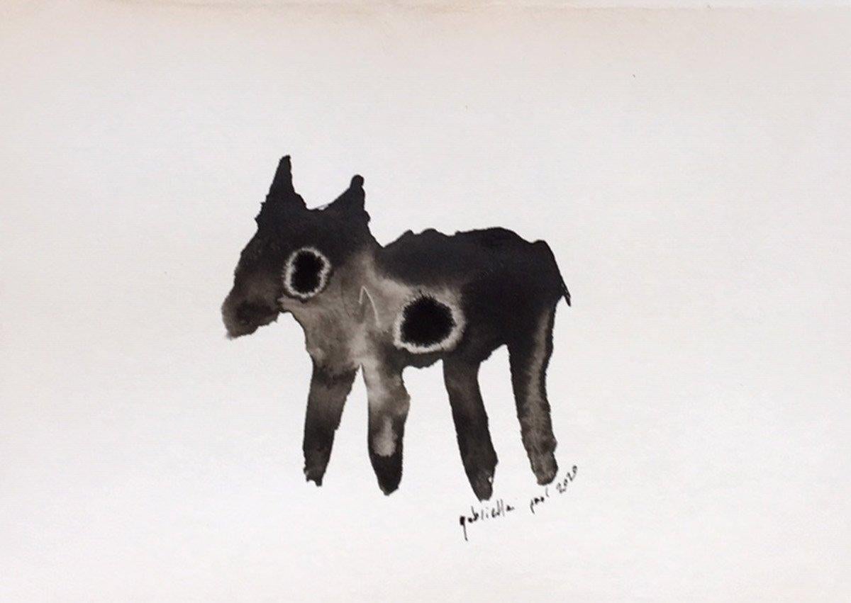 Gabrielle Pool - Moonlit Acacia by Gabrielle Pool. Ink on Paper with ...