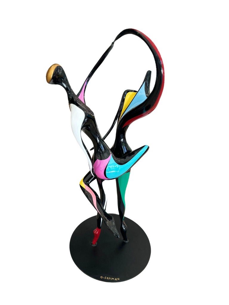 Gadi Fraiman - Coloured Bronze Tango Dance sculpture figurative home ...