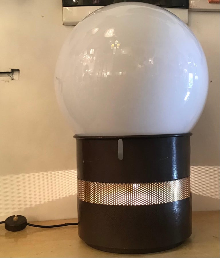 Gae Aulenti “Artemide “ Table Lamp 1969 Glass Metal Italy For Sale at ...