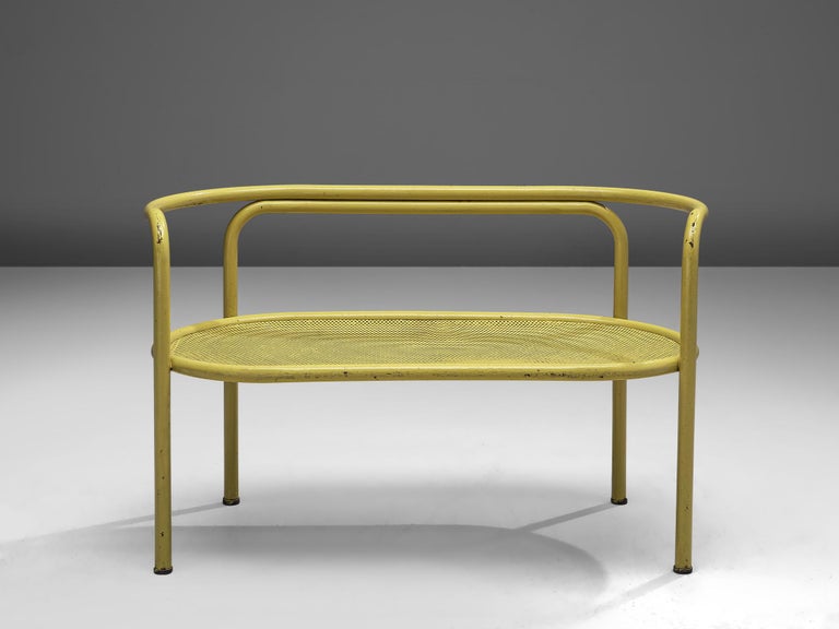 Gae Aulenti Yellow 'Locus Solus' Bench For Sale at 1stDibs