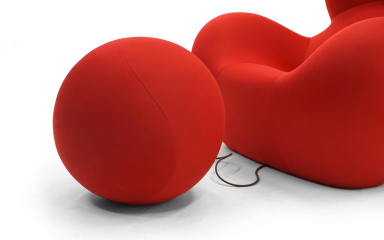 Gaetano Pesce UP5 Chair and UP6 Ottoman, New Red Upholstery, Huge ...
