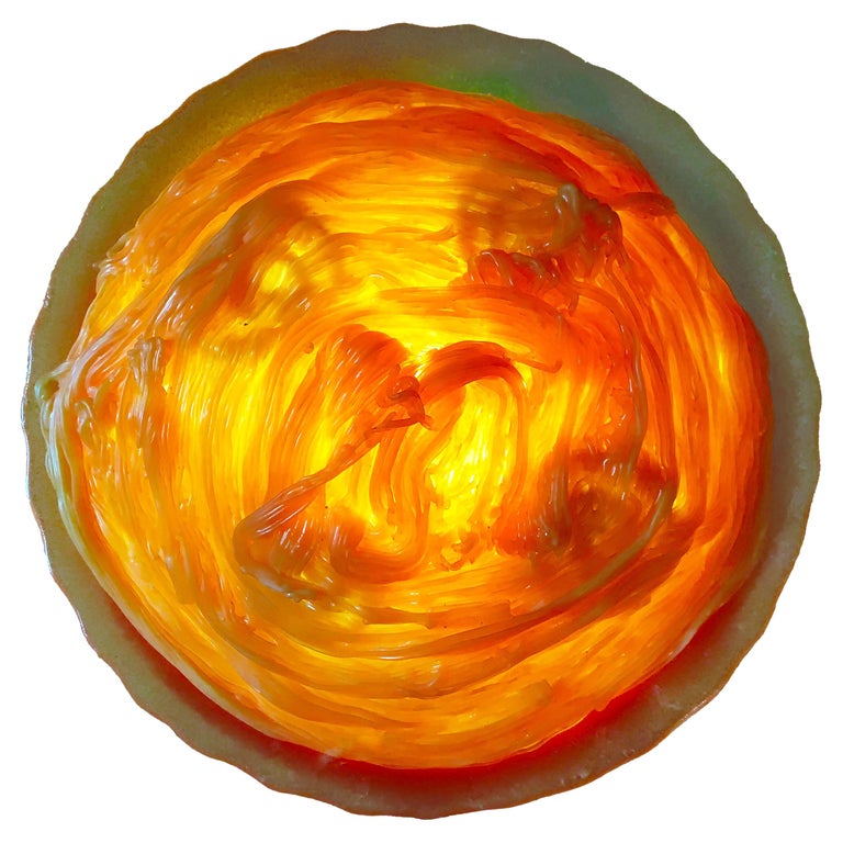 Gaetano Pesce Vintage Spaghetti Lamp in Resin For Sale at 1stDibs