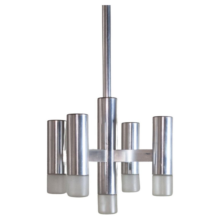 Gaetano Sciolari Italian Midcentury Chandelier For Sale at 1stDibs