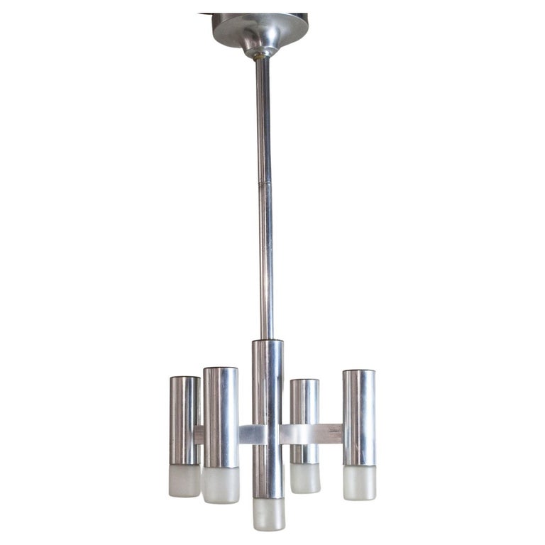 Gaetano Sciolari Italian Midcentury Chandelier For Sale at 1stDibs