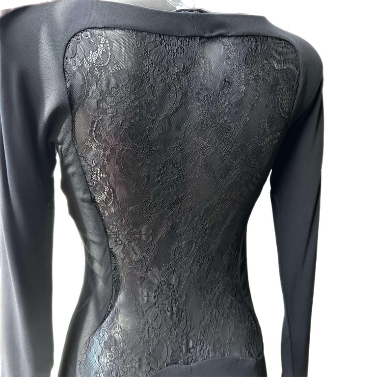 Gaii Mattiolo long black dress For Sale at 1stDibs