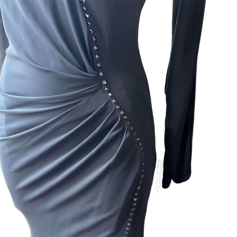 Gaii Mattiolo long black dress For Sale at 1stDibs