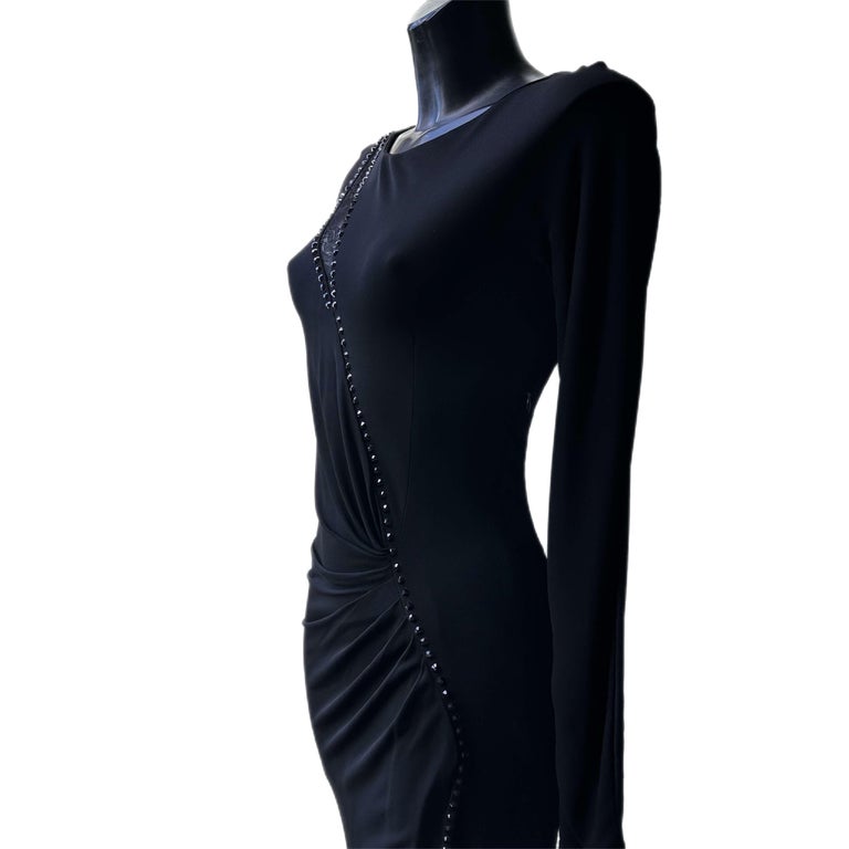 Gaii Mattiolo long black dress For Sale at 1stDibs