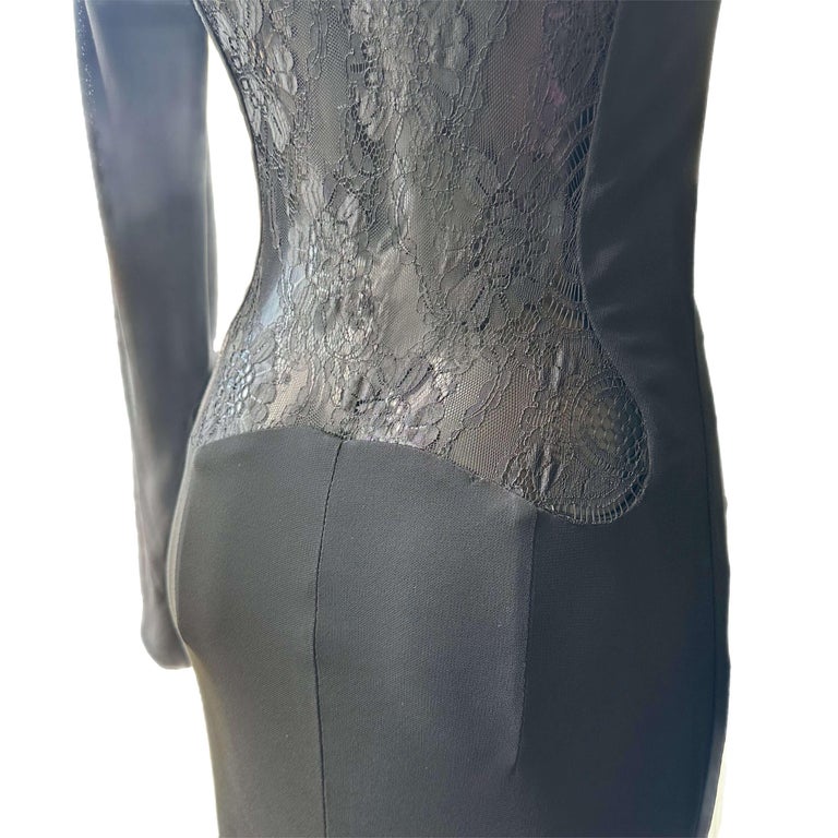 Gaii Mattiolo long black dress For Sale at 1stDibs
