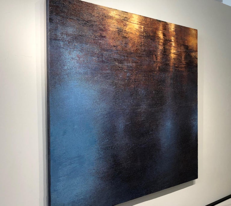 Gail Chase-Bien - Blue Pond / oil on linen over wood at 1stDibs