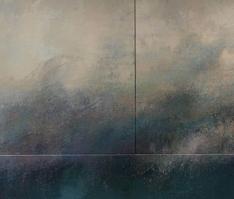 Gail Chase-Bien - Blue Wave / oil painting on linen - sublime at 1stDibs