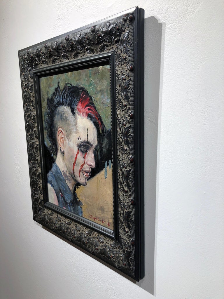 Gail Potocki - Wave Gotik Treffen I - Original Oil Painting Goth Punk ...