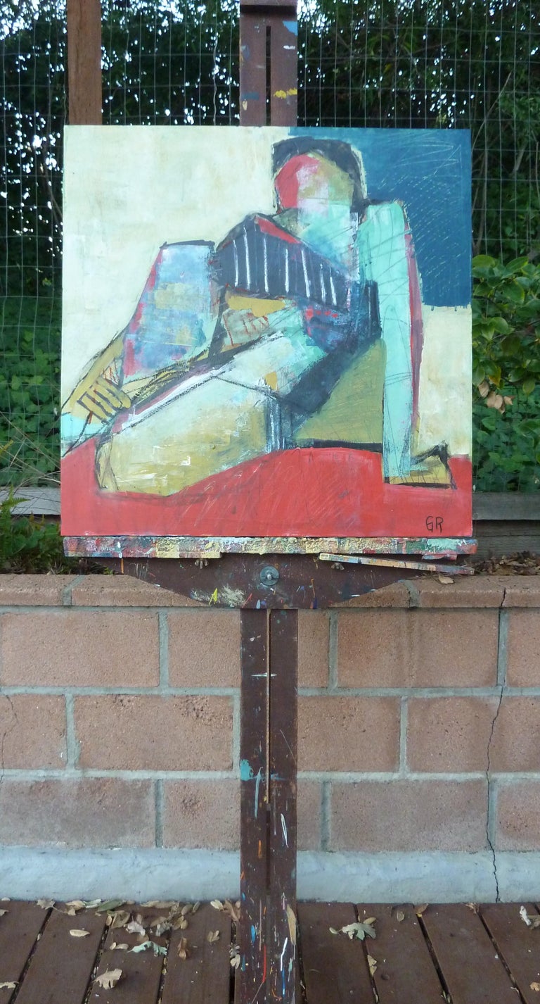 Gail Ragains - Abstract Figure #8, Abstract Painting For Sale at 1stDibs