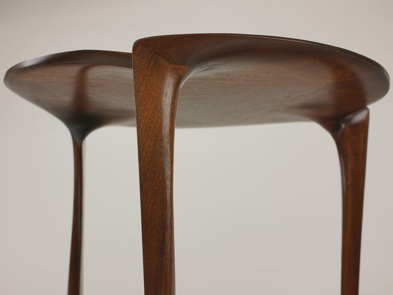 Gail-Sculpted, Contemporary, Carved, Sensuous Sapele 3-Legged ...