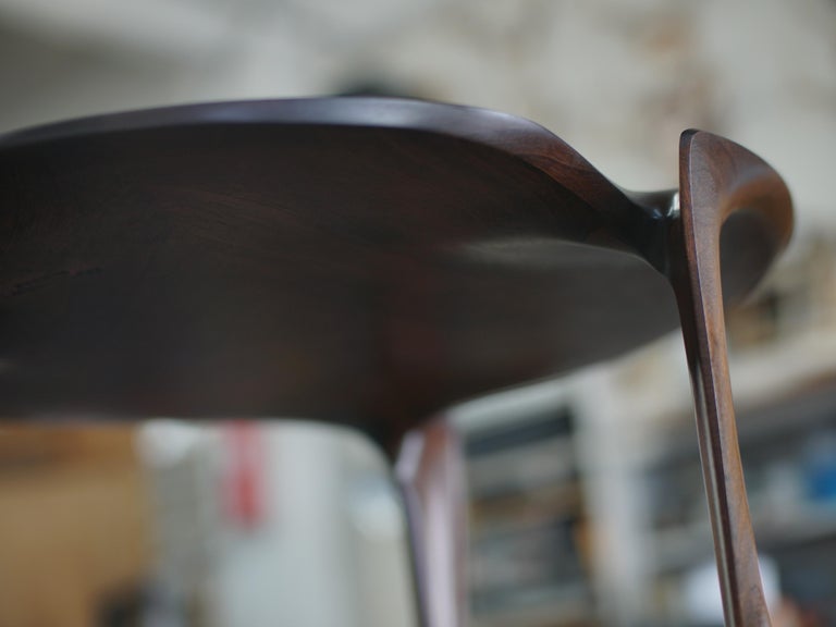 Gail-Sculpted, Contemporary, Carved, Sensuous Sapele 3-Legged ...