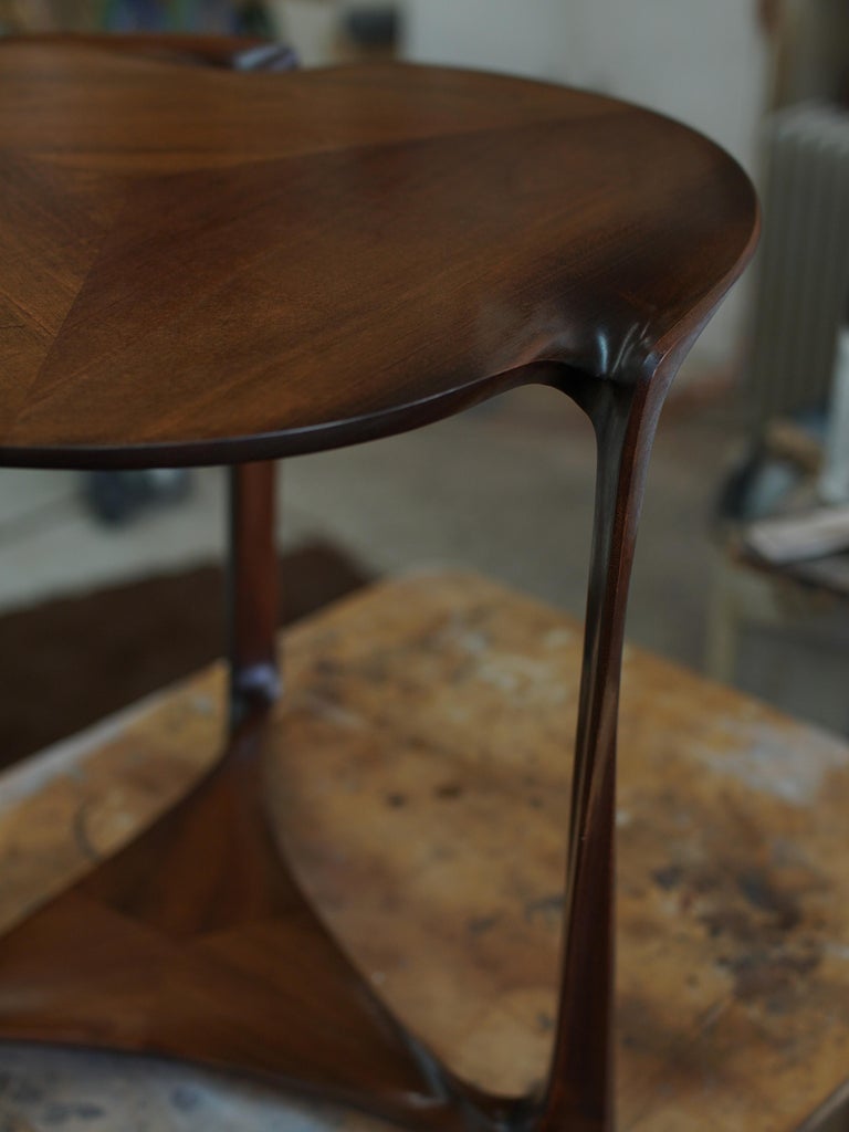 Gail-Sculpted, Contemporary, Carved, Sensuous Sapele 3-Legged ...