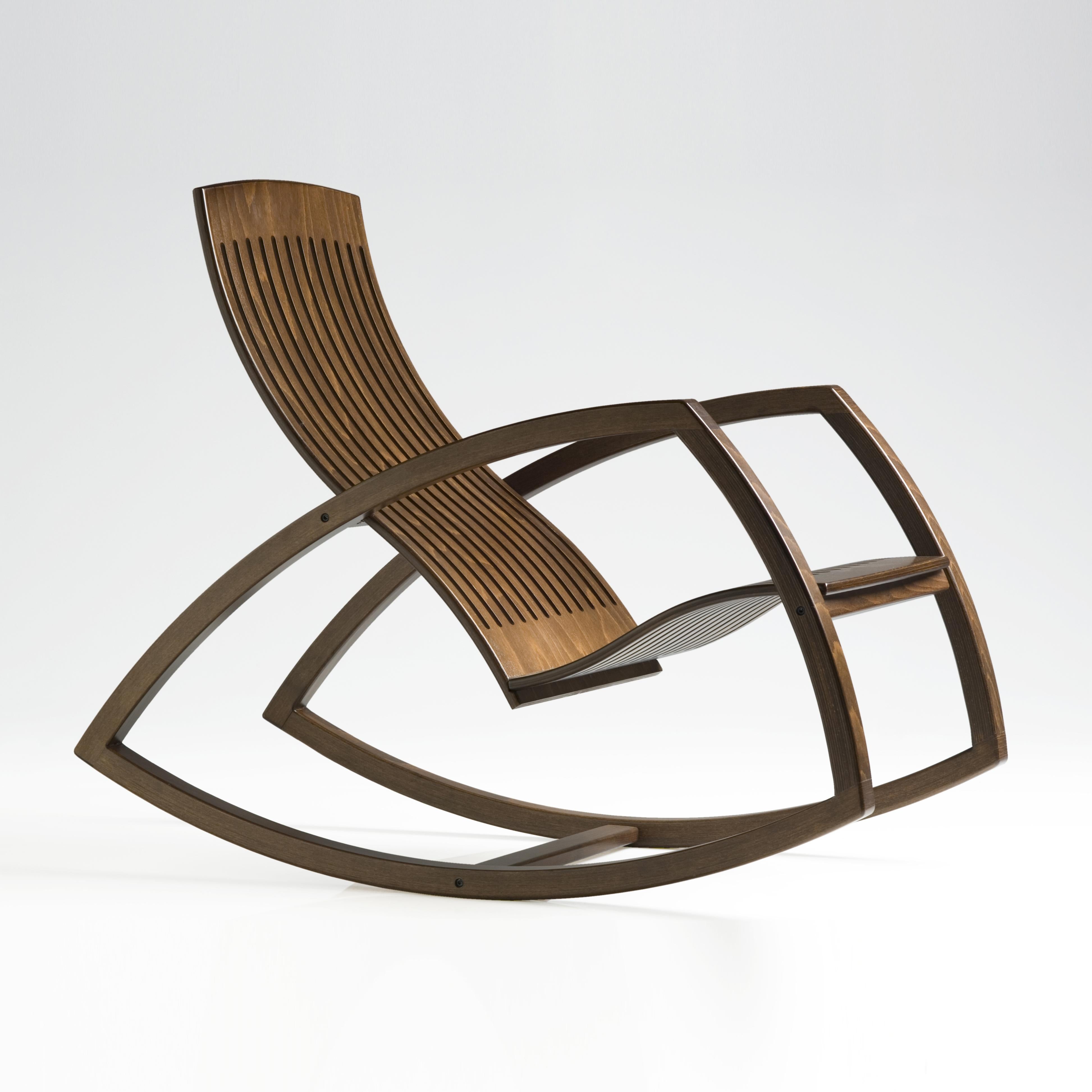 Gaivota Beech Rocking Chair by Objekto For Sale at 1stDibs