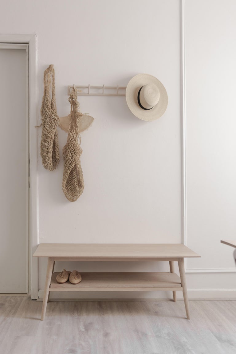 Gala Ashwood and Oak Veneer Bench For Sale at 1stDibs