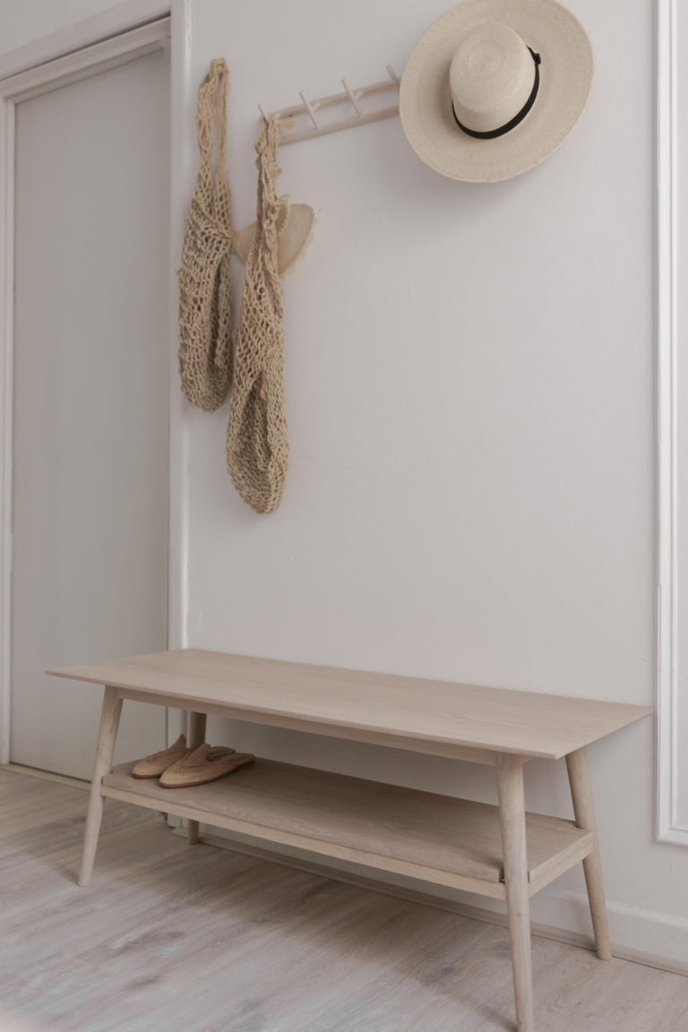 Gala Ashwood and Oak Veneer Bench For Sale at 1stDibs