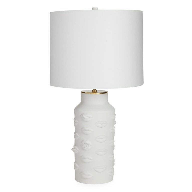 Gala Lips Porcelain Table Lamp at 1stDibs