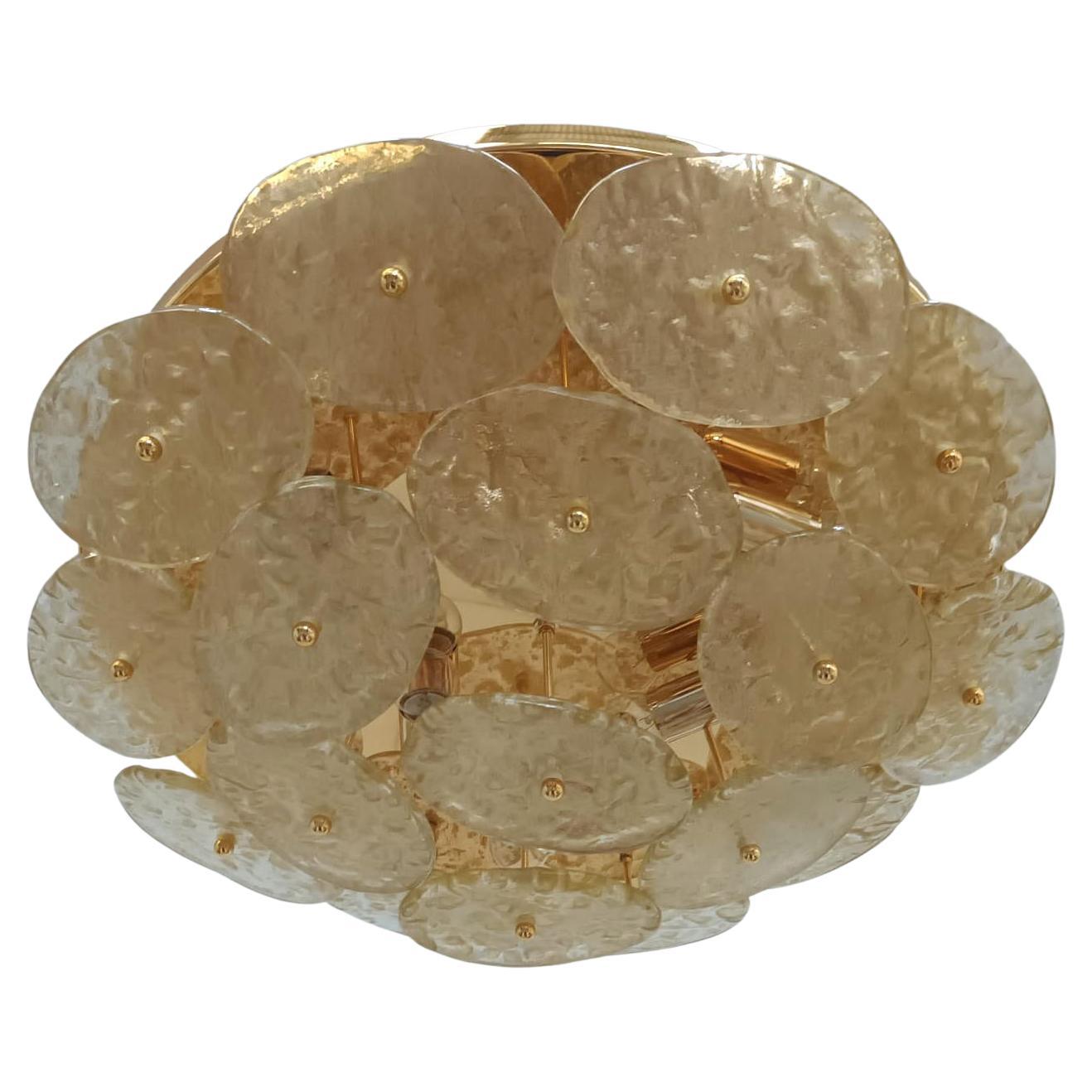 Large Capiz Shell Flush Mount at 1stDibs | capiz shell flush mount ...