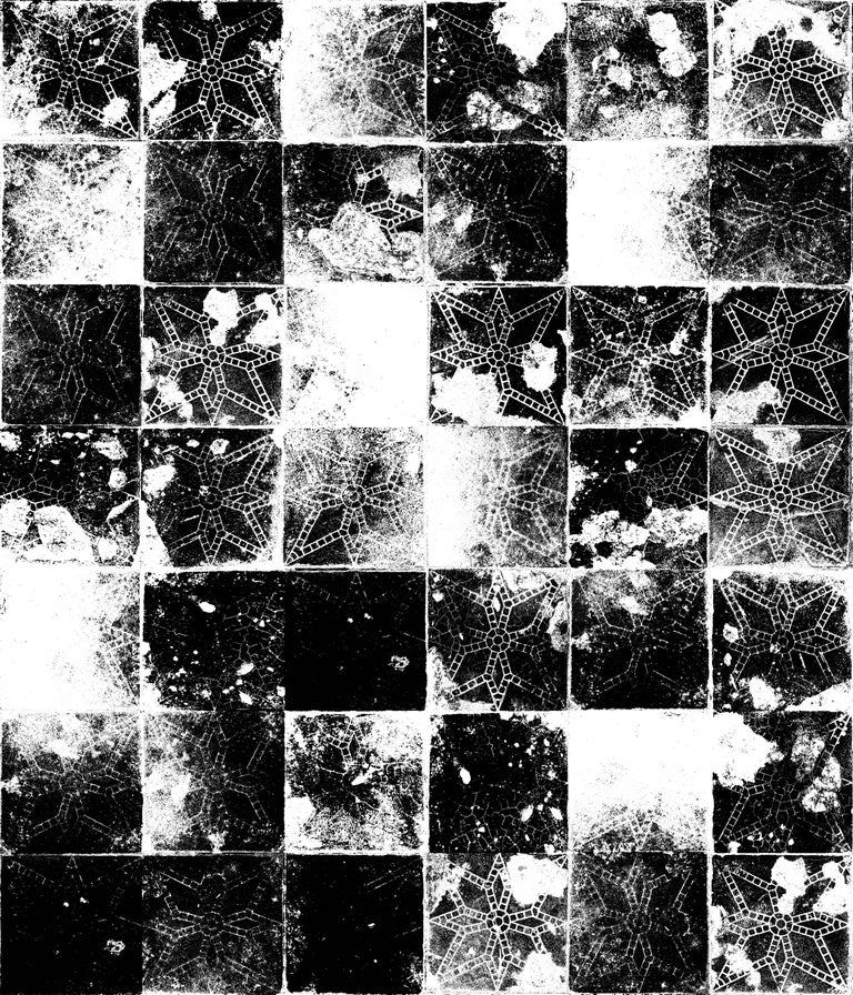 Galaxia, Tile Print Wallpaper in Stardust Colorway For Sale at 1stDibs