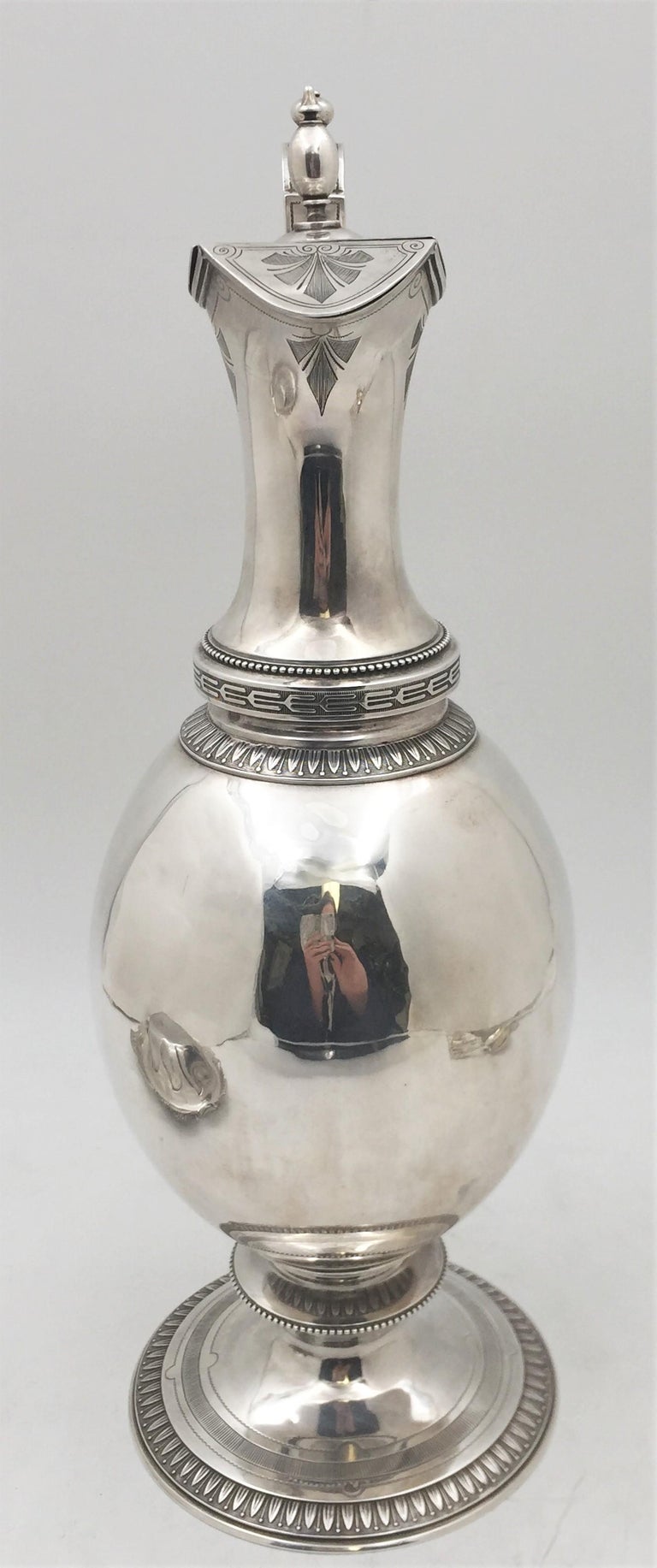 Gale Sterling Silver Claret Jug/ Pitcher in Neoclassical or Greek ...