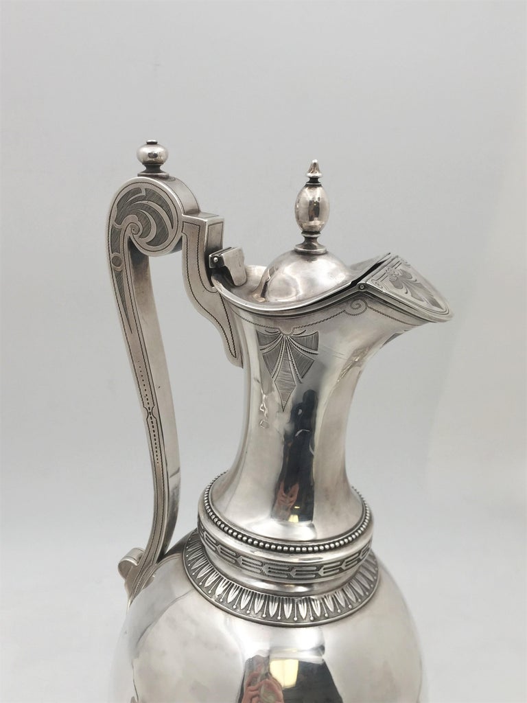 Gale Sterling Silver Claret Jug/ Pitcher in Neoclassical or Greek ...