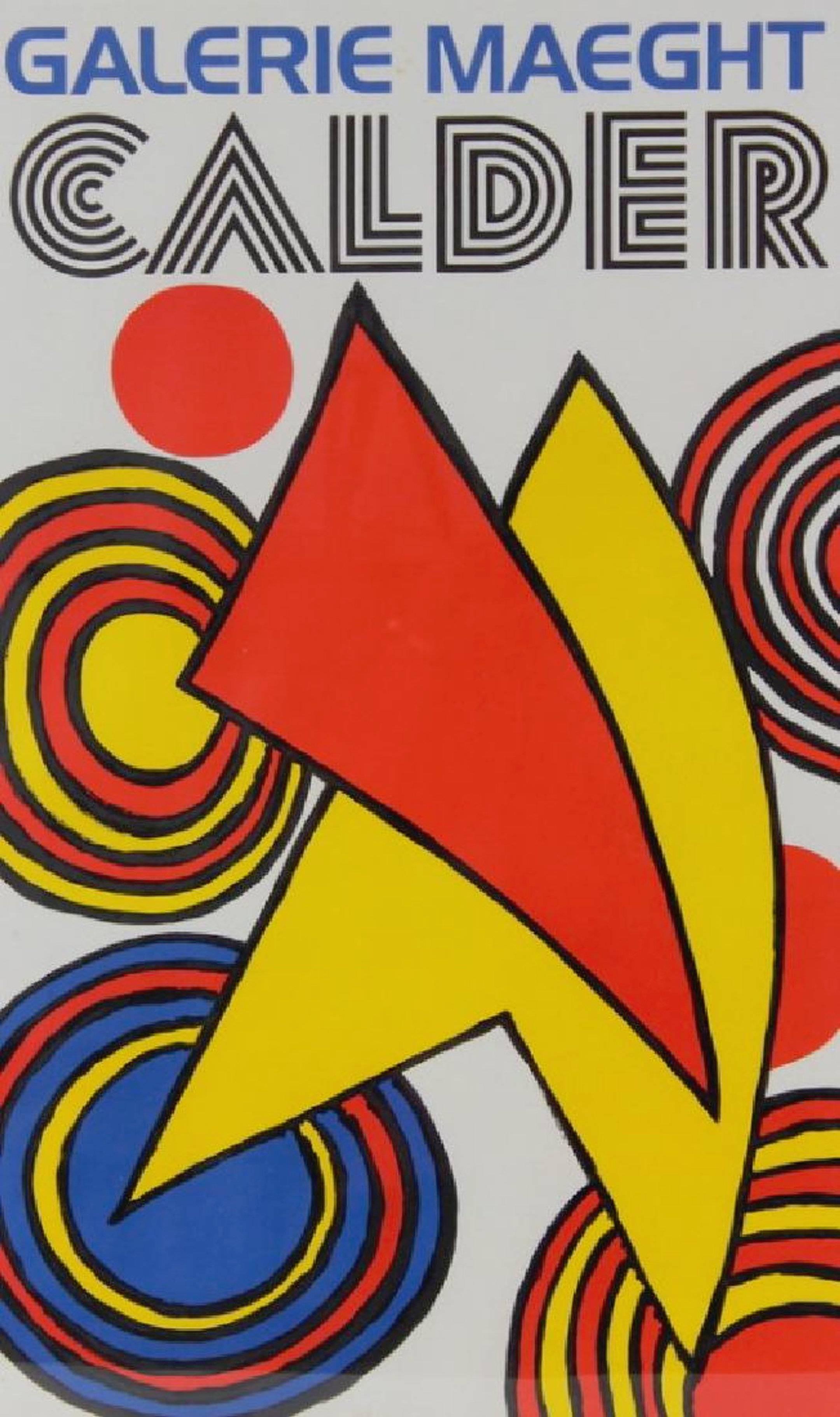 Galerie Maeght Alexander Calder Lithograph Poster, circa 1970s For Sale ...