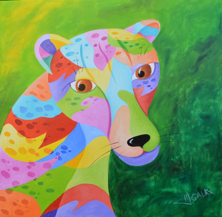 GALKA - French Contemporary Art by Galka - Mon Ami Guepard For Sale at ...
