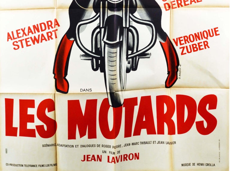 Gallard - Original Vintage Movie Poster Les Motards The Motorcycle Cops ...