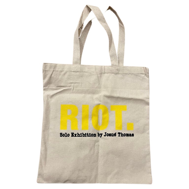 Gallery Dept Riot Beige Canvas Tote Bag For Sale at 1stDibs