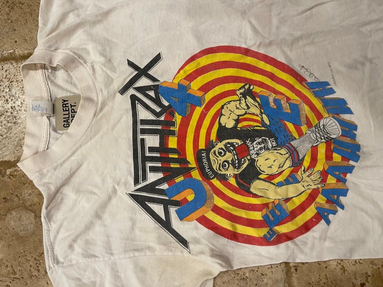 Gallery Dept. Vintage ANTHRAX Band Tee For Sale at 1stDibs