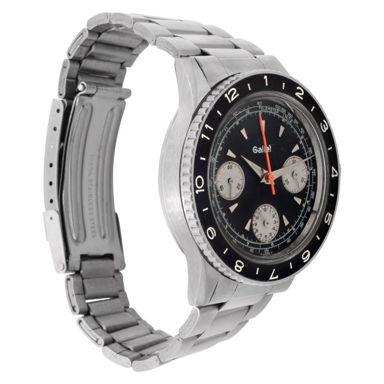 Gallet Chronograph 38mm cal.7736 For Sale at 1stDibs