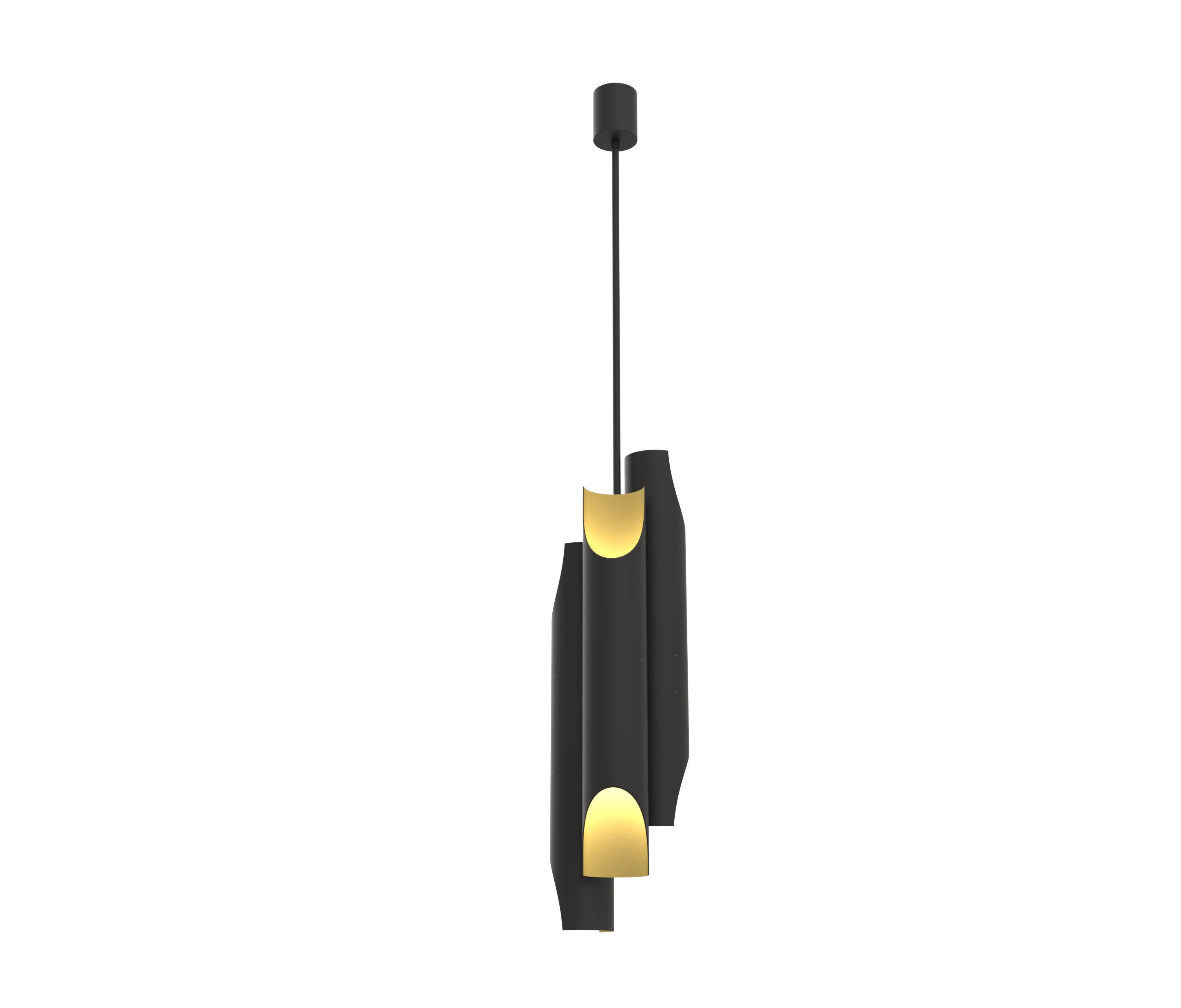 Leather Pendant Light in Black, Capa, Talabartero Saddle Lamp ...