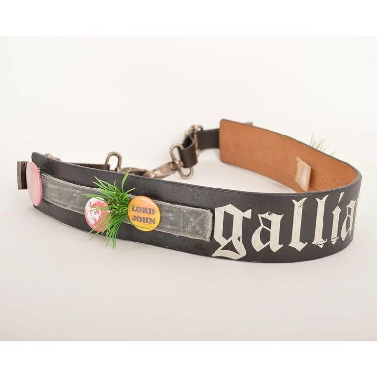 John Galliano Signature Gothic Waist Belt For Sale at 1stDibs