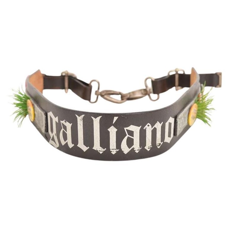 John Galliano Signature Gothic Waist Belt For Sale at 1stDibs