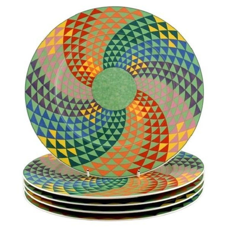 Gallo Design, Germany, Five Pamplona Cover Plates, Colorful Decoration ...