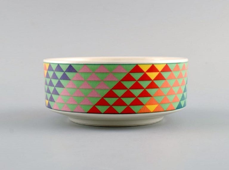 Gallo Design, Germany, Five Pamplona Porcelain Bowls, Colorful ...