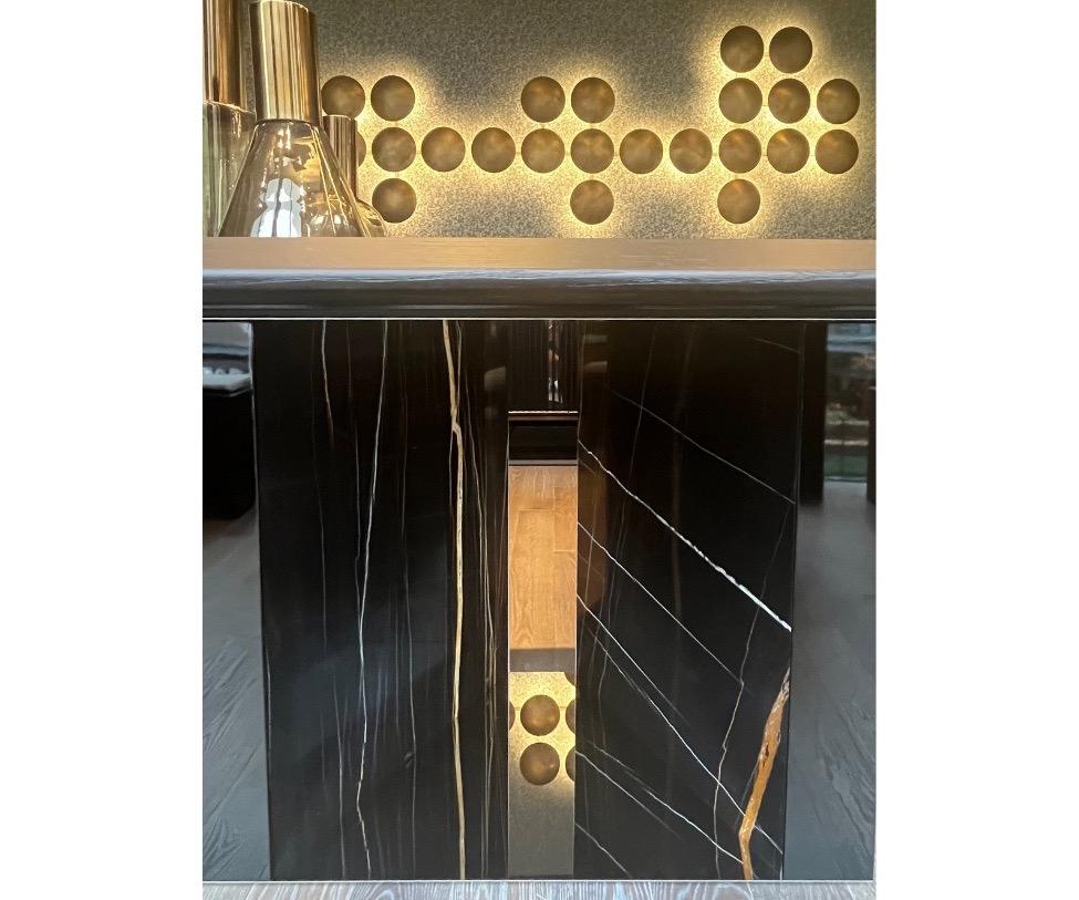 Gallotti&Radice Platinum Dining Table and 6 Armchair Set Oscar&Gabriele ...