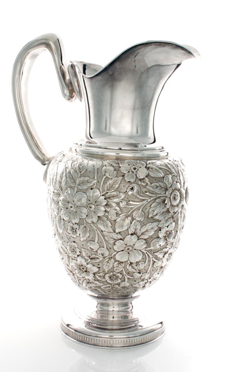 Galmer Sterling "Flowers" Pattern Large Pitcher For Sale at 1stDibs ...