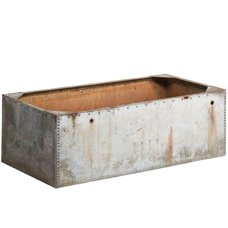 Galvanized Metal Trough, circa 1950 at 1stDibs